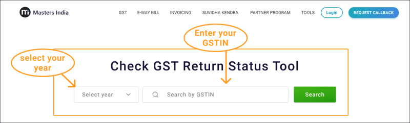 Check GST Return Status | GST Filing Status by GST Number - Masters India